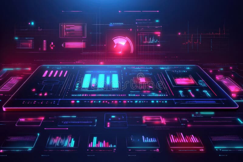 Digital Assistant Interface Processes Grocery Order with Futuristic ...