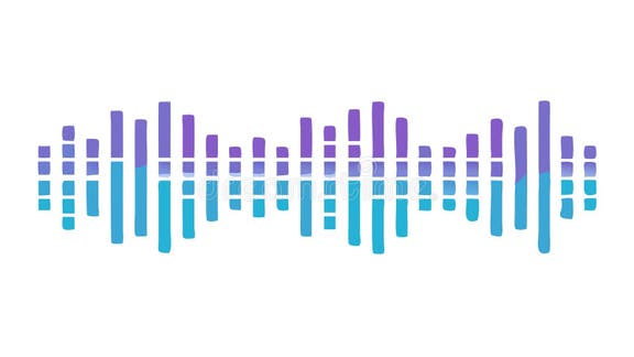 Digital Audio Equalizer Bars, Sound Spectrum Music Visualizer, Vector Design Generative AI Stock ...