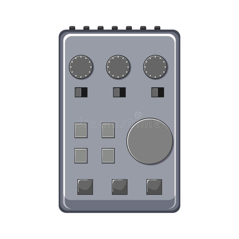 Digital Audio Interface Cartoon Vector Illustration Stock Vector ...