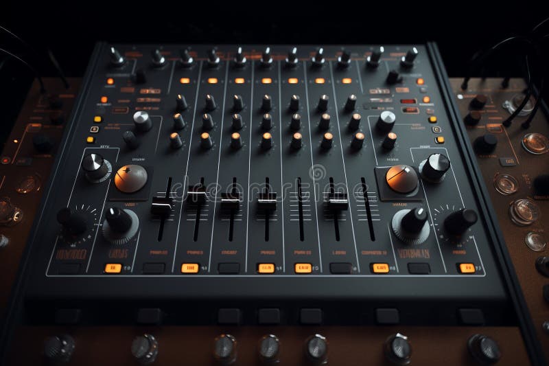 Professional Sound and Audio Mixer Control Panel by Generative AI Stock ...
