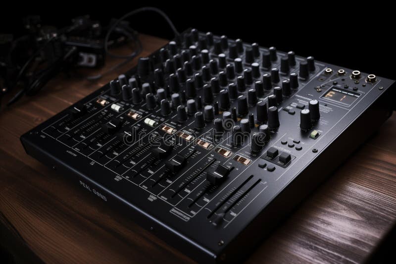 Professional Sound and Audio Mixer Control Panel by Generative AI Stock ...
