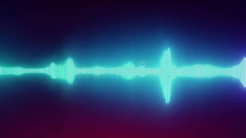 Digital Audio Spectrum Changing on Blue Background Stock Video - Video ...