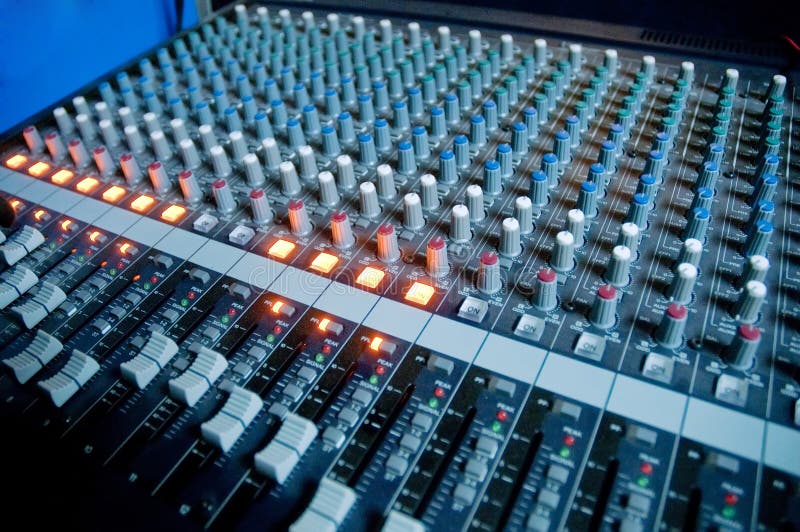 Digital Audio Workstation stock photo. Image of tracks - 12634808