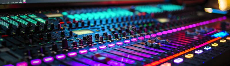 Digital Audio Workstation Displaying a Complex Arrangement of Tracks ...