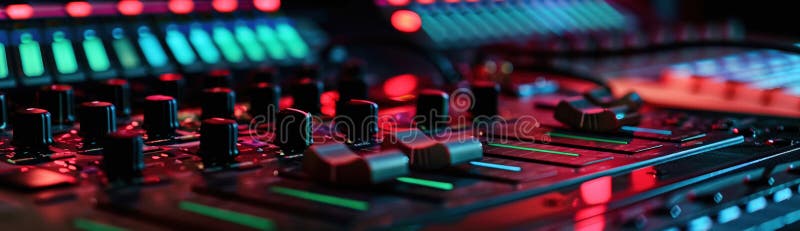 Digital Audio Workstation Displaying a Complex Arrangement of Tracks ...