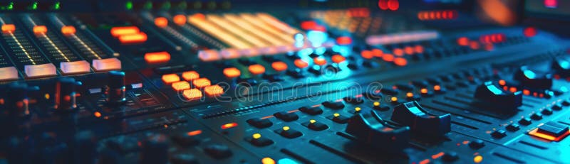 Digital Audio Workstation Displaying a Complex Arrangement of Tracks ...