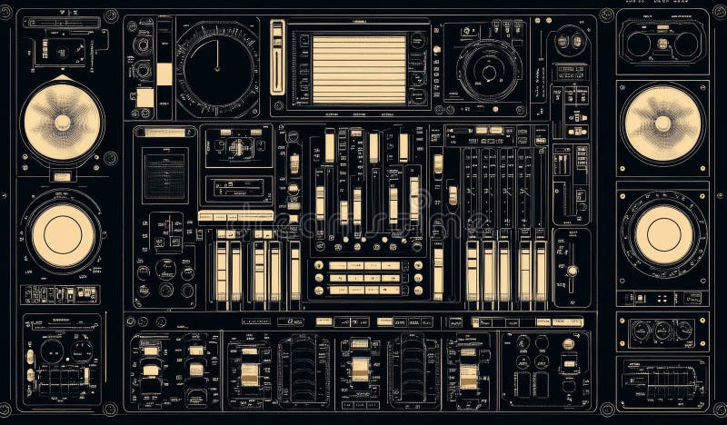 The Digital Audio Workstation Interface is Designed with Faders and ...