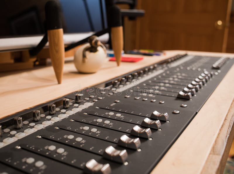 Music Studio Digital Audio Workstation DAW Stock Image - Image of music ...