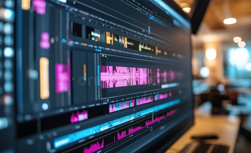 Digital Audio Workstation Software Interface Stock Illustration ...