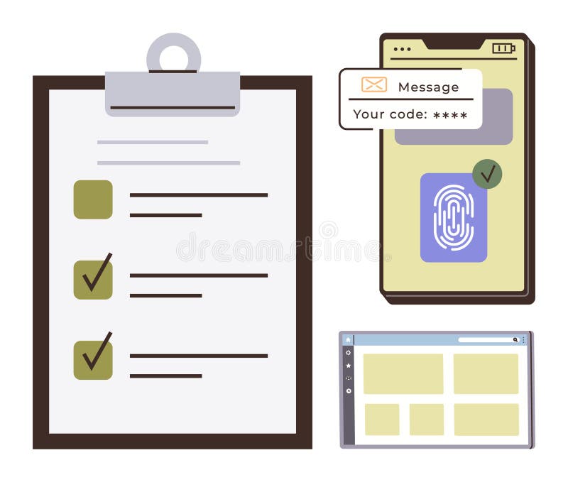 Digital Authentication Process with Checklist, Smartphone Verification ...