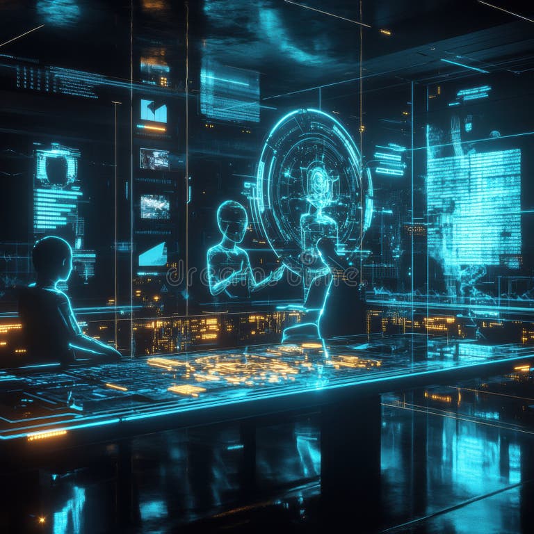 Digital Avatars Collaborate in an Advanced Workspace with Virtual ...