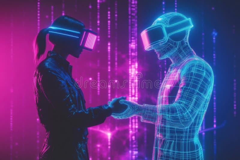 Digital Avatars Engage in Social Interaction through Handshake in ...