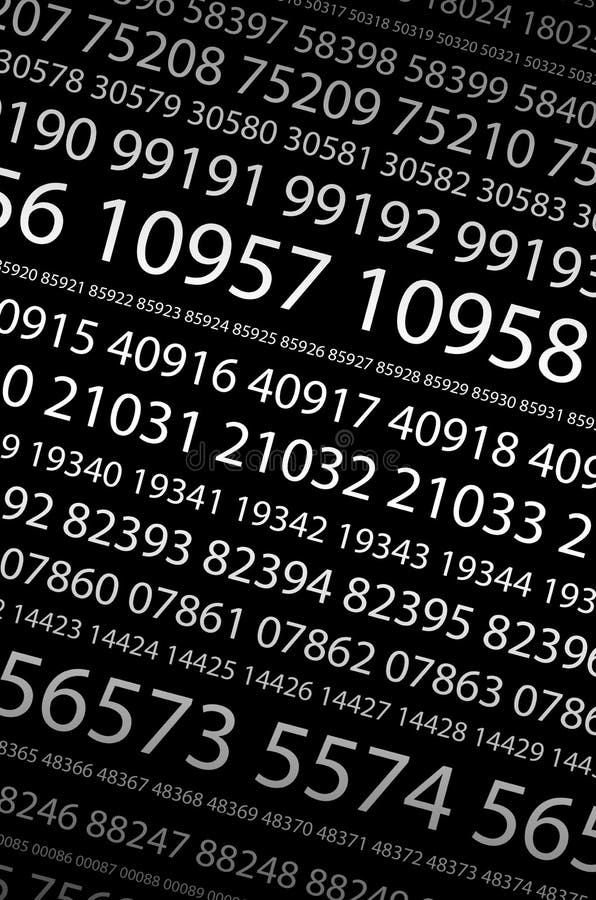 Digital background stock illustration. Illustration of fivedigit ...
