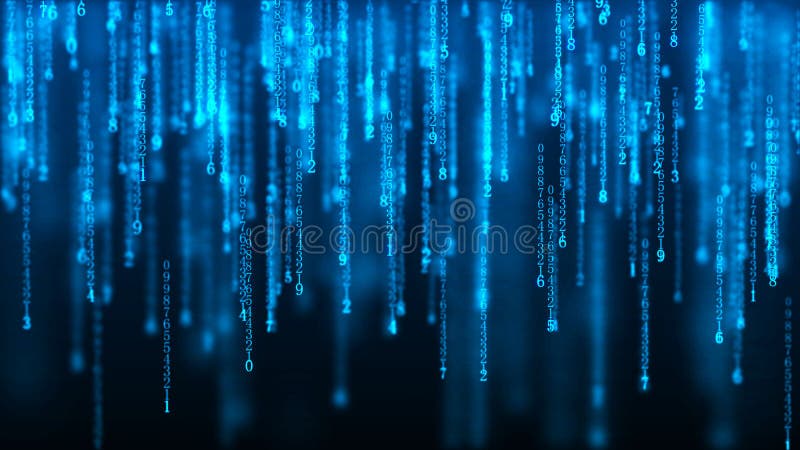 Digital Background. Big Data. Hacker Concept. Abstract Matrix. Computer Generated Many Numbers ...