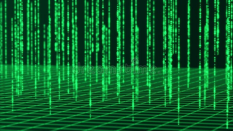 Digital Background. Big Data. Hacker Concept. Abstract Matrix. Computer Generated Many Numbers ...