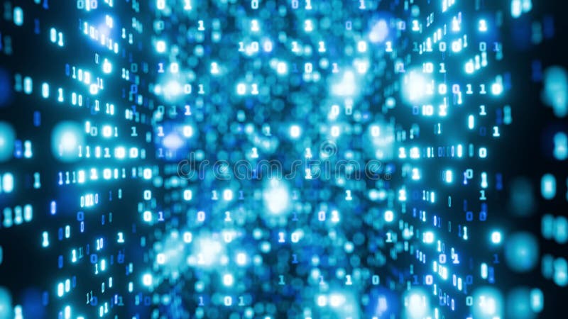 Digital Background. Blockchain Technology. Binary Background. Blockchain Technology. Artificial ...