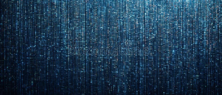 Digital Background of Blue Binary Code Inspired by Cinematic Technology ...