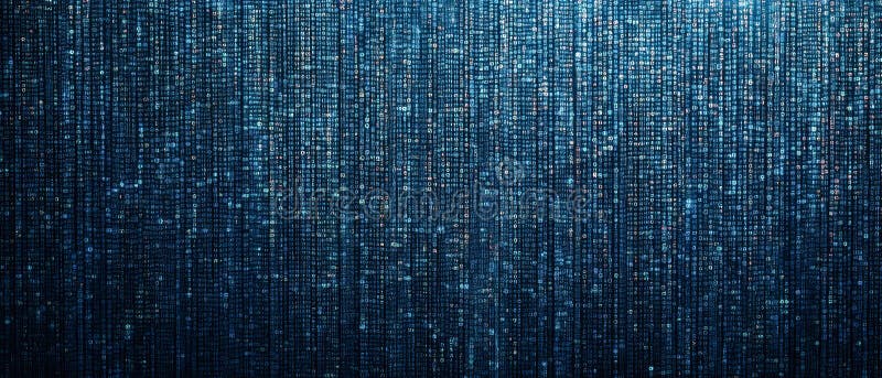 Digital Background of Blue Binary Code Inspired by Cinematic Technology ...