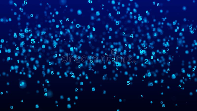 Digital Background Blue Matrix Coding Or Hacking Concept Abstract Data Concept 3d Rendering