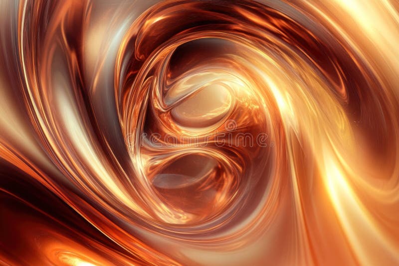 Digital Background with Copper-hued Swirls, Perfect for Artistic ...