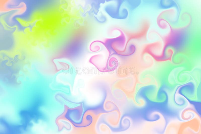 Digital Background with Fantasy Fill and Flashes Stock Illustration ...