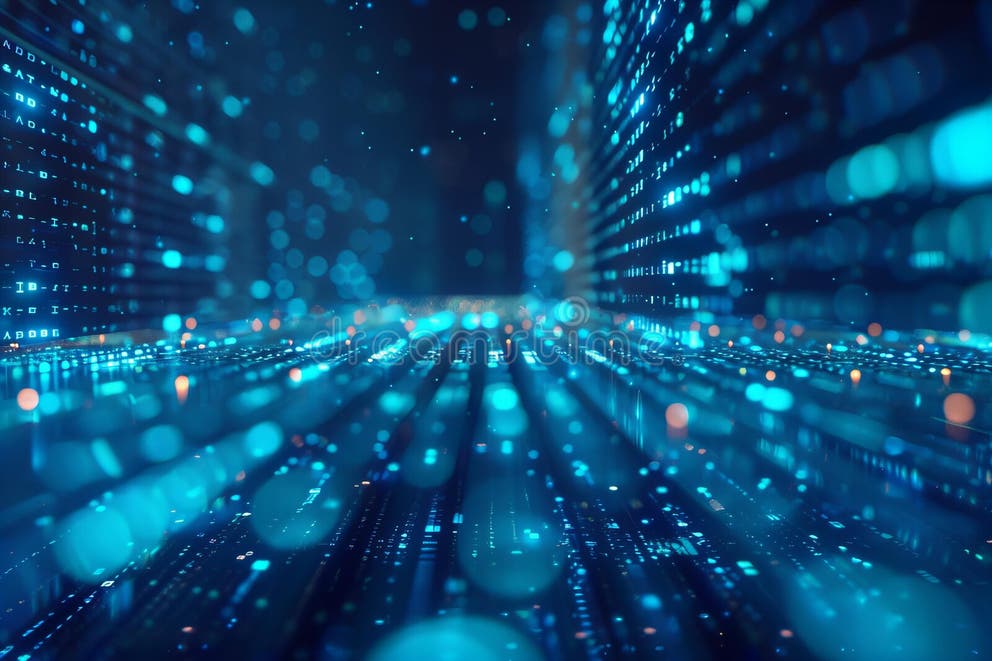 Digital Background Featuring Code and Data, Representing the Advanced ...