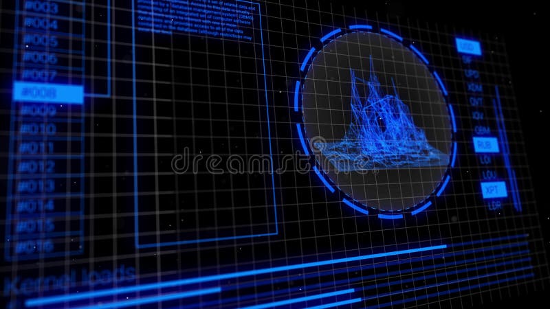 Big Data Analytics Animation. Digital Background of Business Data ...