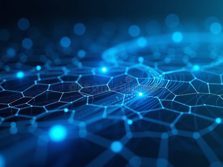 Futuristic Binary Code Background with Abstract Digital Grid and Glowing Data Lines Stock ...