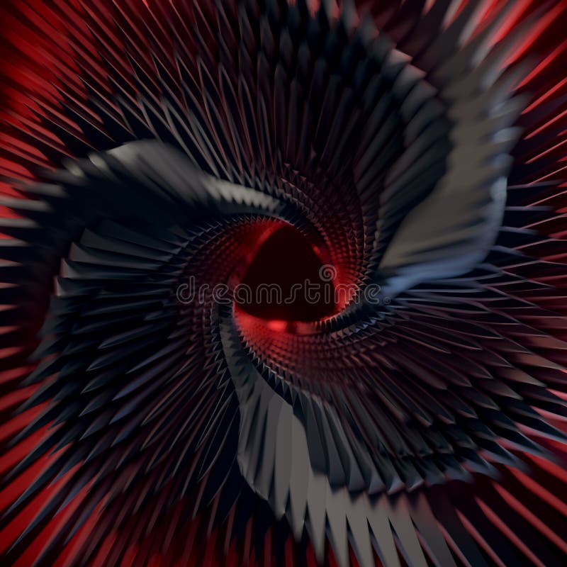 Digital Background with a Glossy Black Abstract Figure in the Shape of ...