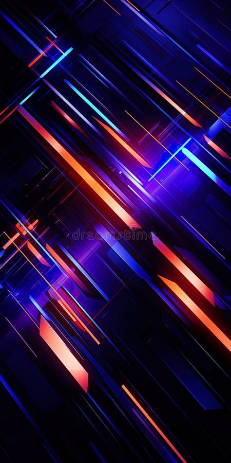 Digital Background with Graphic Elements and Energetic Lines Stock ...