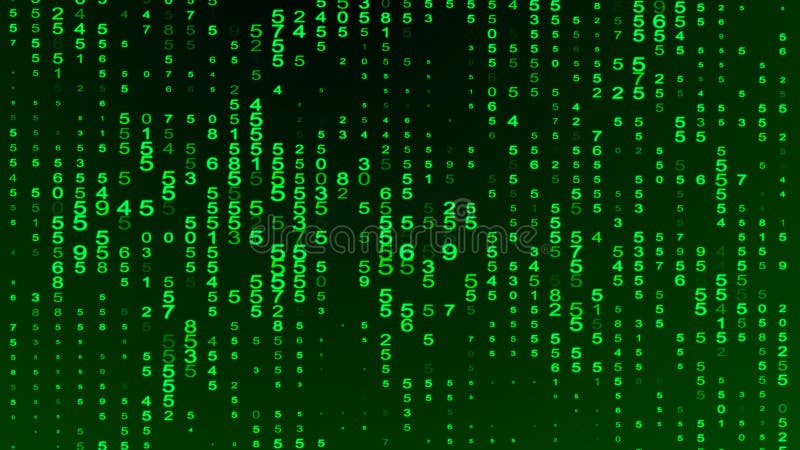 Digital Background Green Matrix. Matrix Background. Binary Computer ...