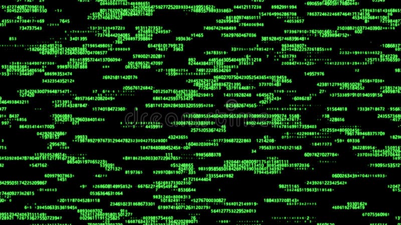 Digital Background Green Matrix. Binary Computer Code. Hacker Concept. 3d Rendering Stock ...