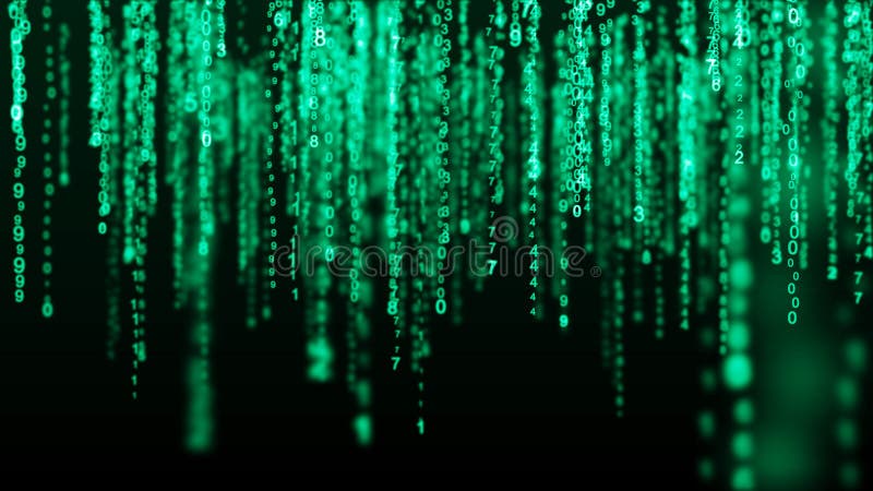 Computer Screen Error Templates. Cyber Attack Digital Background Green ...
