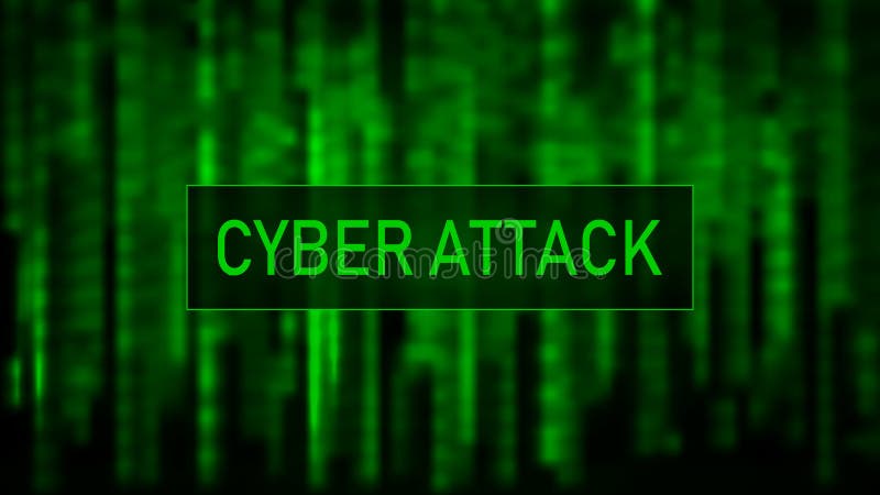 Digital Background Green Matrix Binary Computer Code Vector Illustration Computer Screen