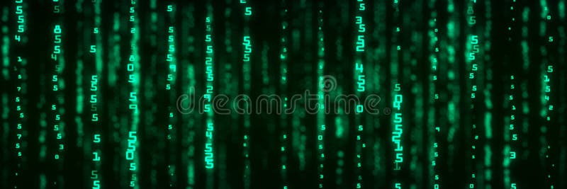 Digital Background Matrix with Transfusion of Blue and Purple Colors. Coding or Hacking Concept ...