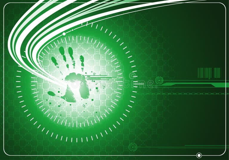 Digital Handprint Design Stock Illustrations – 598 Digital Handprint ...