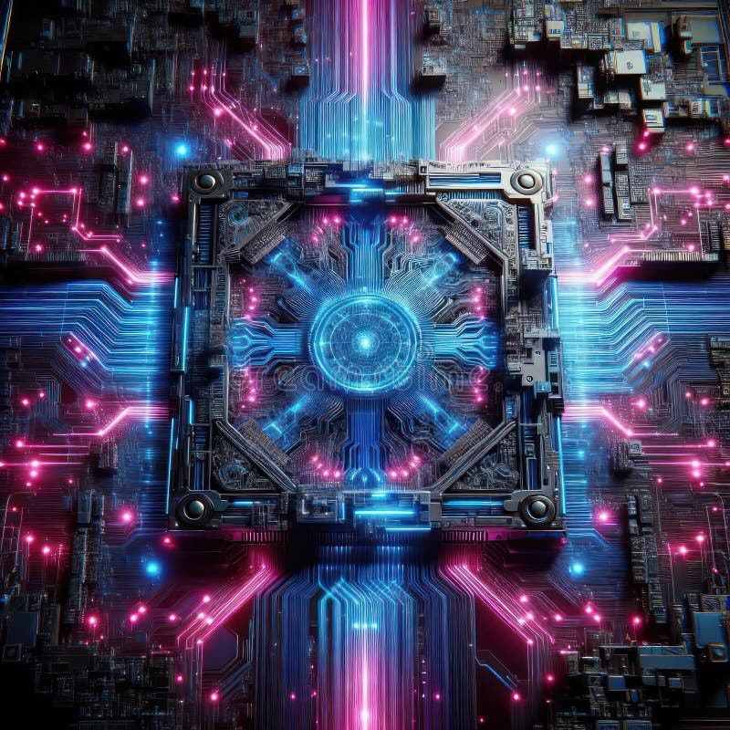 Digital Background Ideal for Technical and Scientific Processes, Neural ...