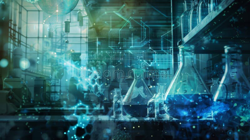 Innovative Horizons: Tech Processes and Scientific Research Stock Photo ...