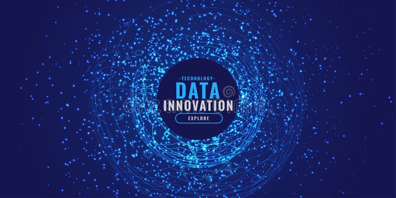 Digital Background with Particles Burst Technology Concept Stock Vector ...