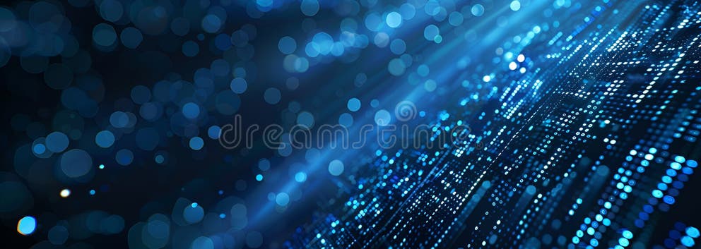 Digital Background Perfect for Tech Processes, Neural Networks, Artificial Intelligence, Data ...