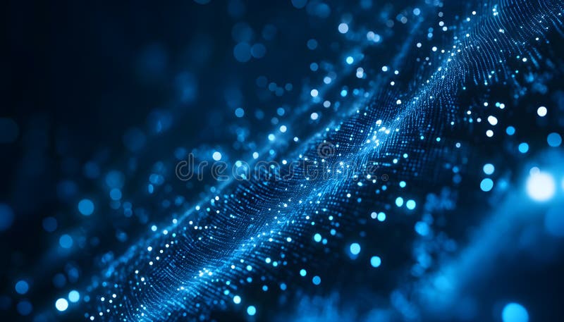 Digital Background Perfect for Tech Processes, Neural Networks, Artificial Intelligence, Data ...