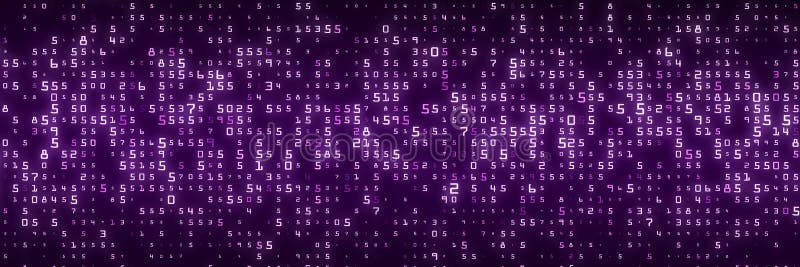 Digital Background Purple Matrix Coding Or Hacking Concept Abstract Data Concept 3d Rendering