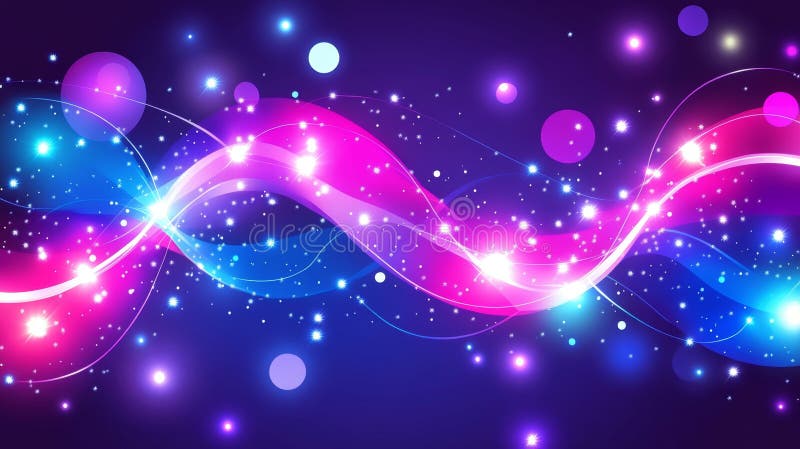 A Digital Background with Rounded Colored Lines. Depicts a Space of ...