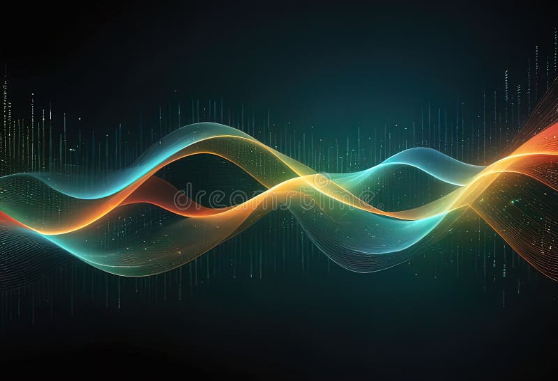 Digital Background of Technological Operations, Digital Code Flow, Neural Networks, Artificial ...