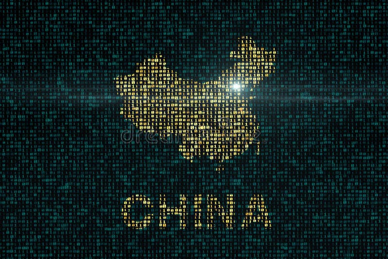 Digital Backgrounds with the Country of China Map Stock Illustration ...