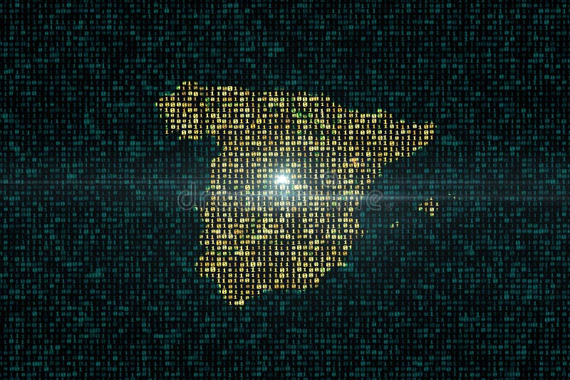 Digital Backgrounds with the Country of Spain Map Stock Illustration ...