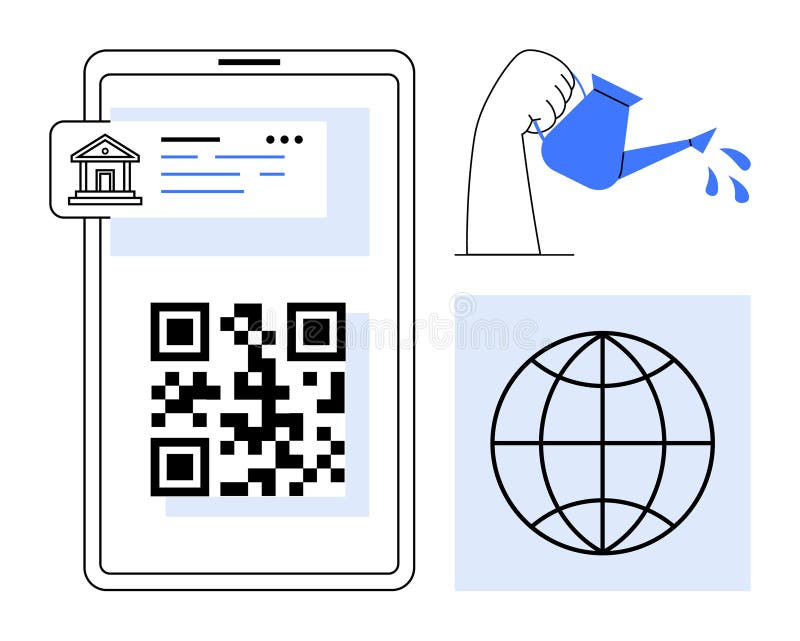 Digital Banking QR Code, Global Connectivity, and Sustainable Growth ...