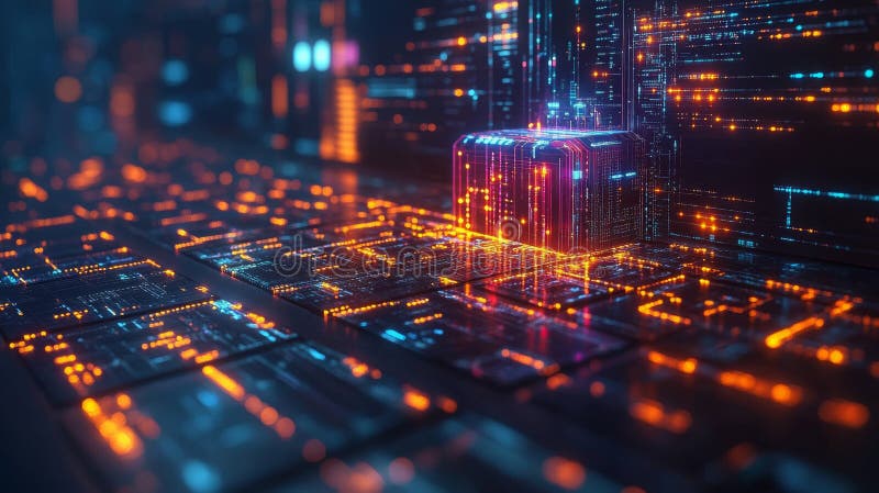 Digital Banking Technology Illustrated through Visualized Data Streams ...