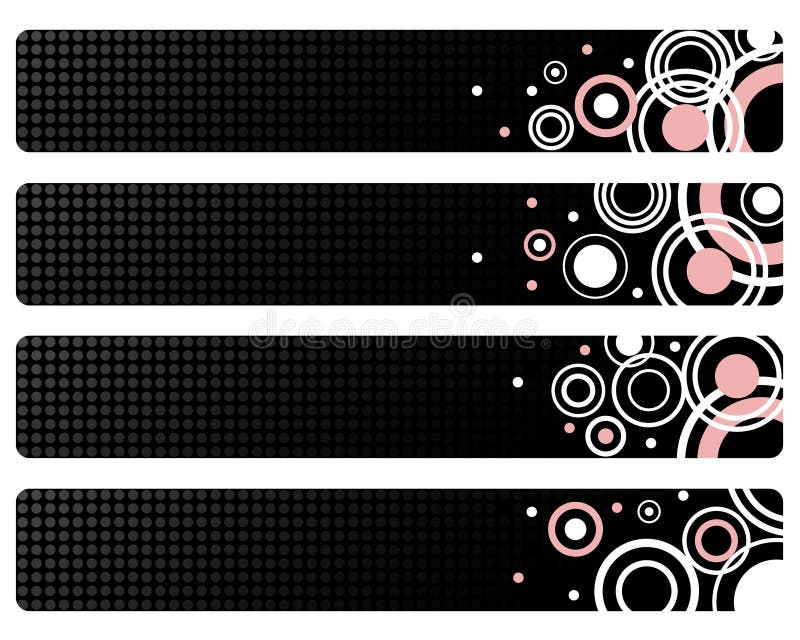 Funky Vertical Banners stock vector. Illustration of blank - 8345948