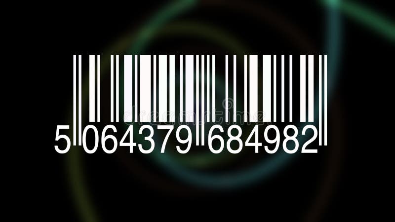 Digital Barcode Numbers Data Scanning Information Background Stock ...